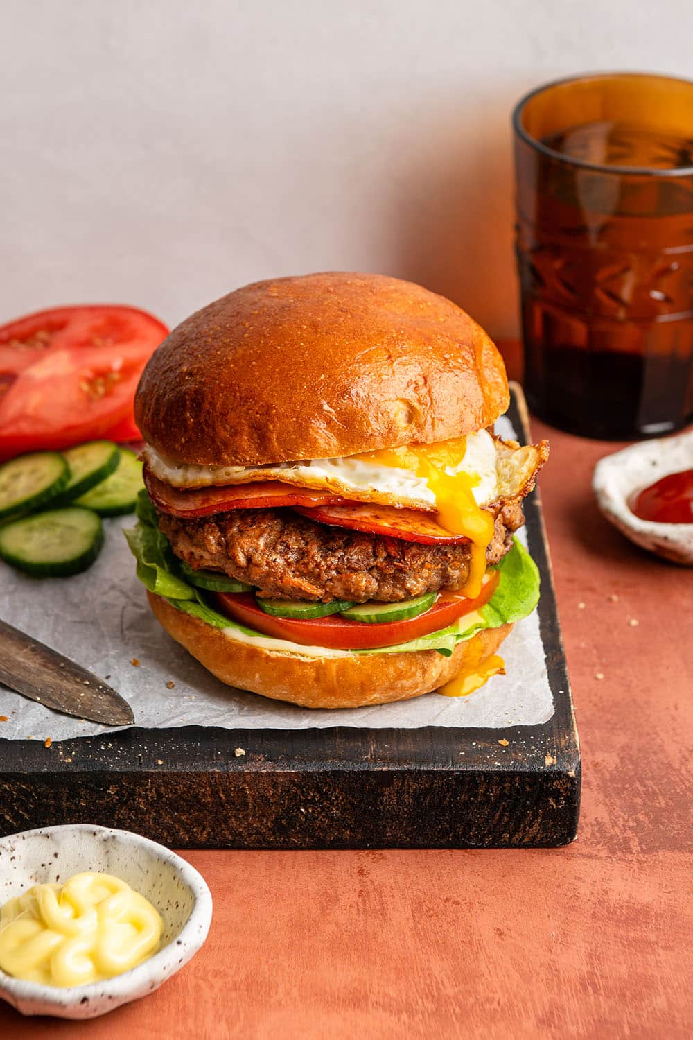 Taiwanese Breakfast Burger (Mei Er Mei Style) - Cherry on My Sundae