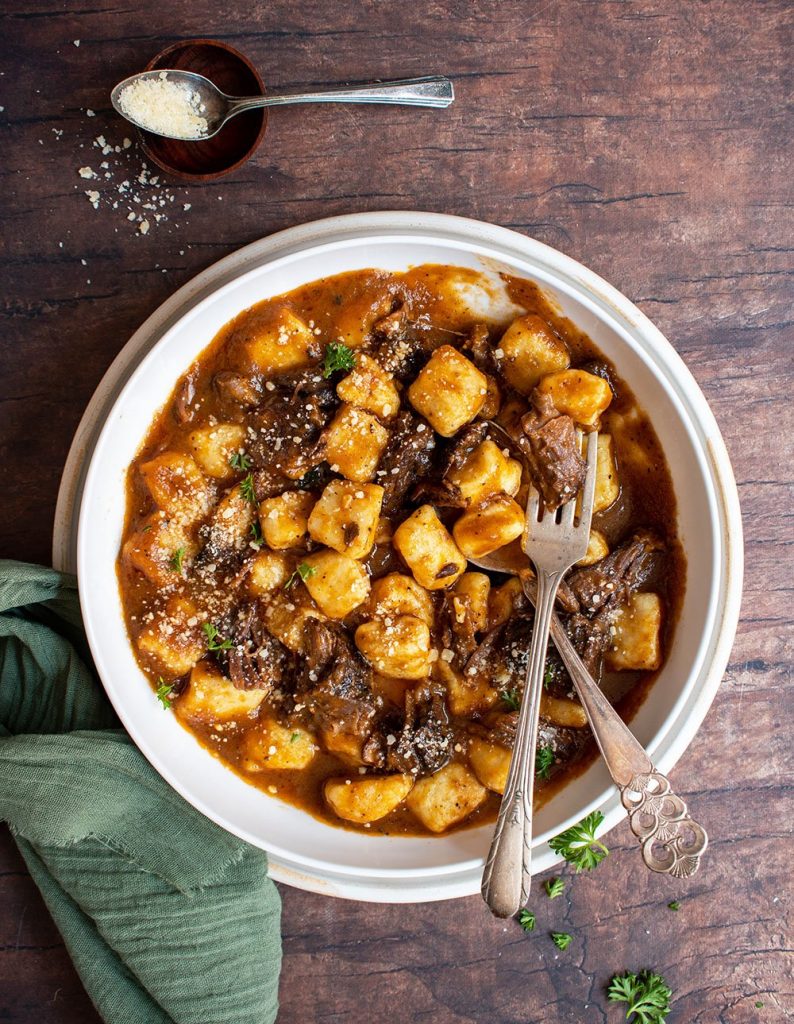Goat Cheese Gnocchi with Sugo - Cherry on My Sundae
