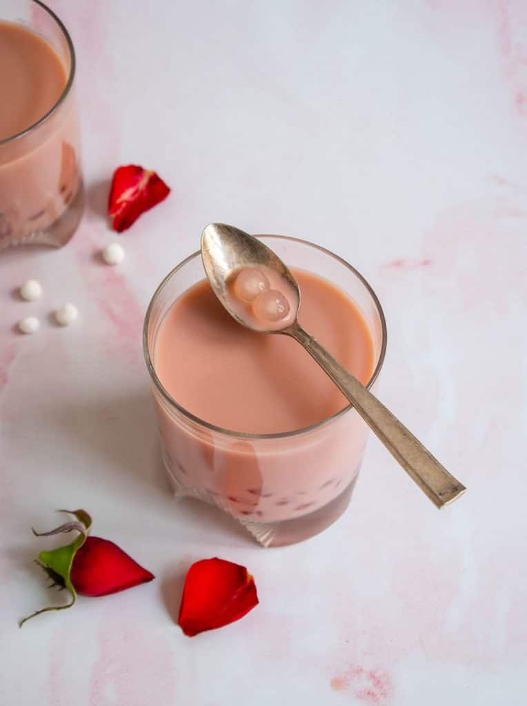 Rose Milk Tea - Cherry on My Sundae