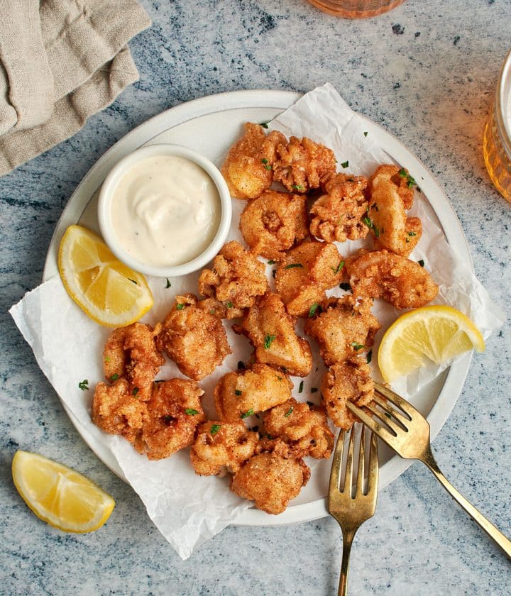 Buttermilk Fried Calamari with Lemon Aioli - Cherry on My Sundae