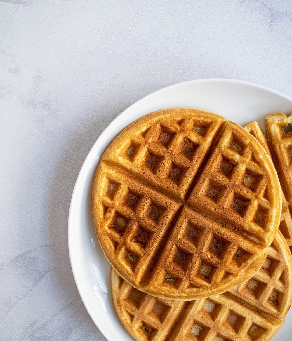 Meyer Lemon Waffles - Cherry on My Sundae