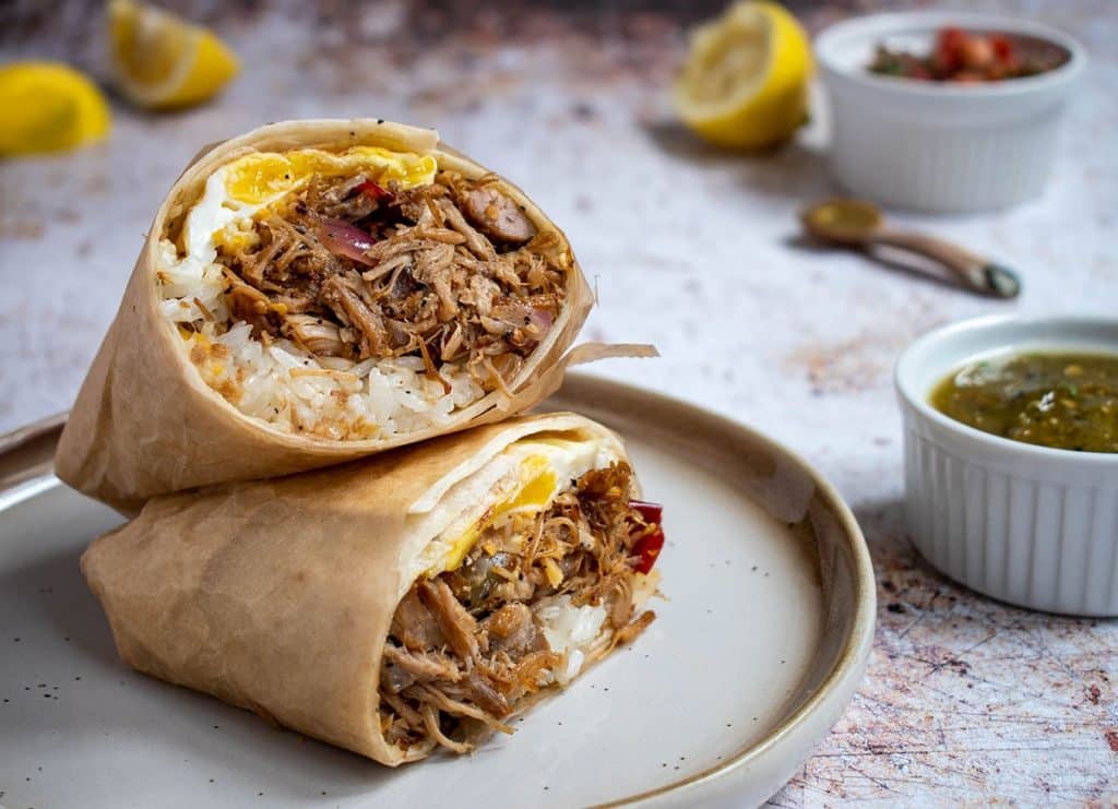 Pork Sisig Burrito - Cherry on My Sundae
