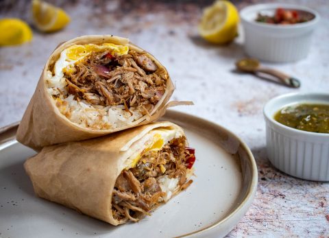 Pork Sisig Burrito - Cherry on My Sundae