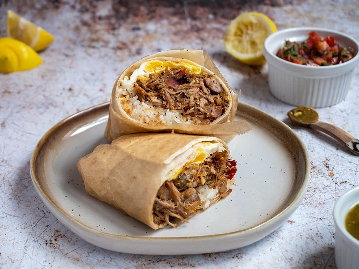 Pork Sisig Burrito - Cherry on My Sundae