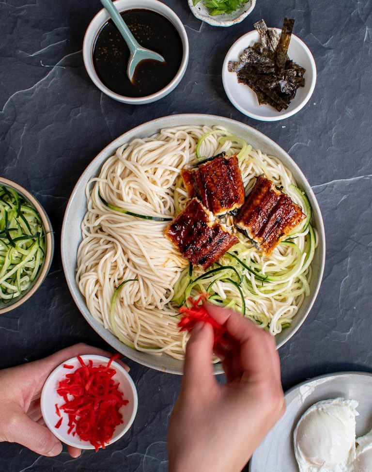 Cold Ramen Noodles with Broiled Unagi - Cherry on my Sundae