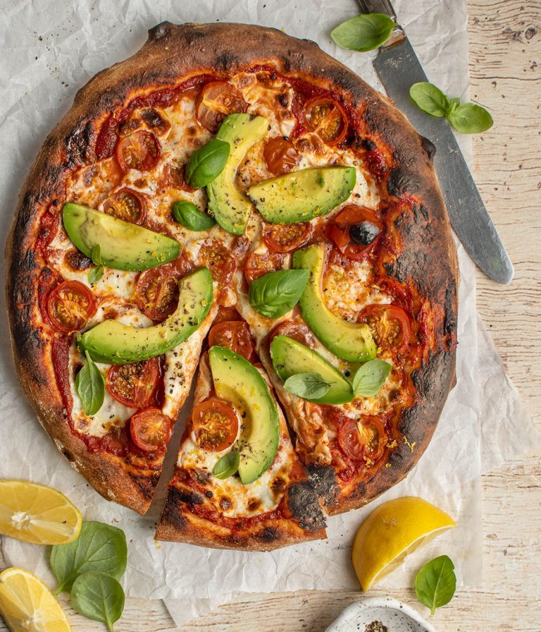 Avocado Tomato Pizza - Cherry on My Sundae