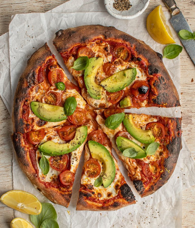 Avocado Tomato Pizza - Cherry on My Sundae