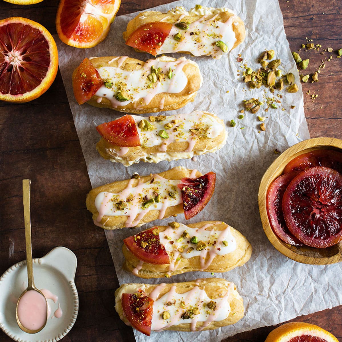 Blood Orange Eclairs - Cherry on My Sundae