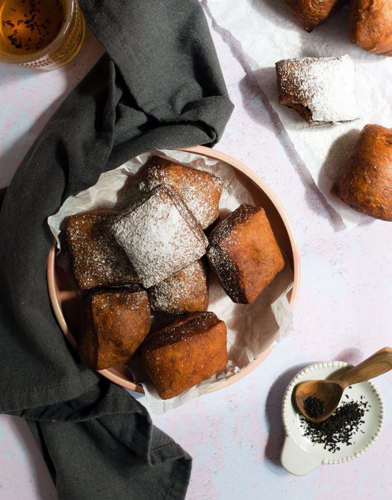 Chocolate Beignets with Earl Grey - Cherry on My Sundae