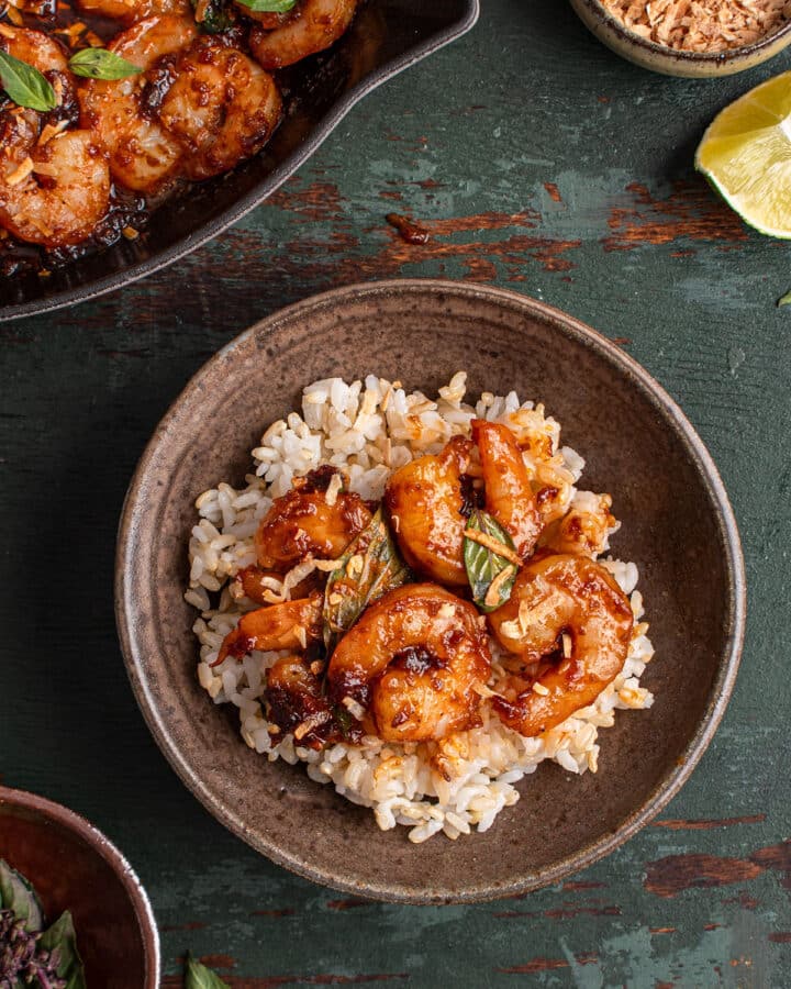 Thai Basil Shrimp with Coconut - Cherry on My Sundae