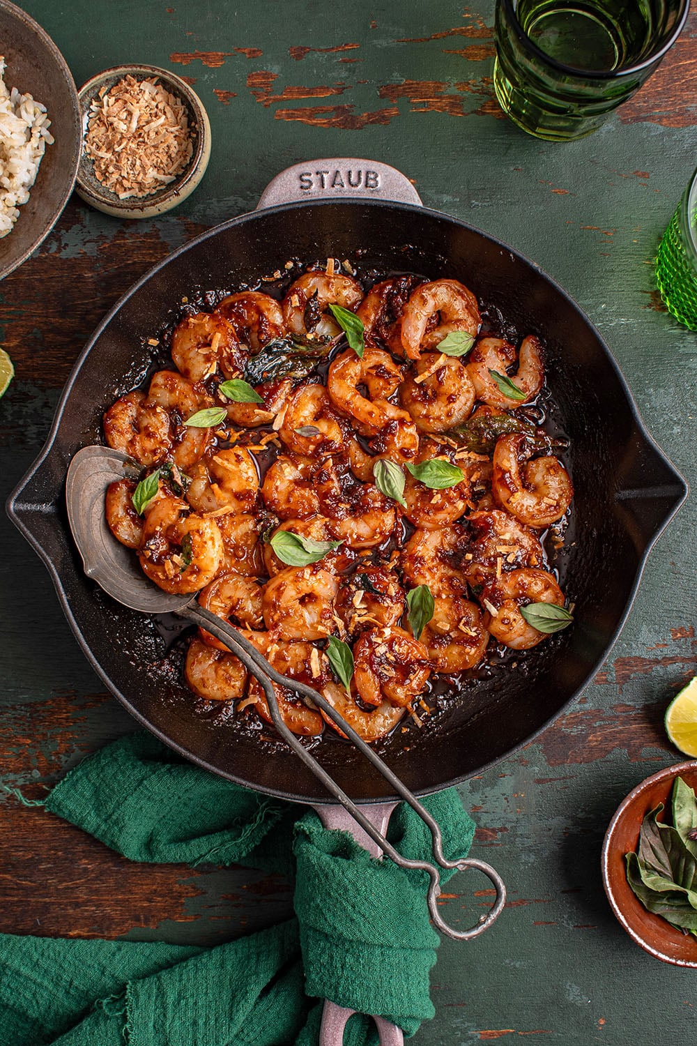 Thai Basil Shrimp with Coconut - Cherry on My Sundae