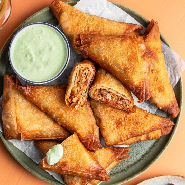 Easy Mexican Chicken Samosas - Cherry on My Sundae