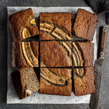 Black Sesame Banana Cake - Cherry on My Sundae