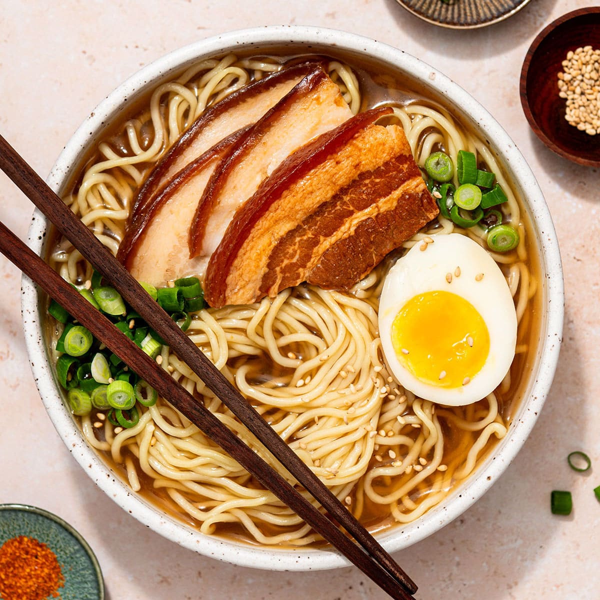 Shoyu Ramen with Chashu Pork - Cherry on My Sundae