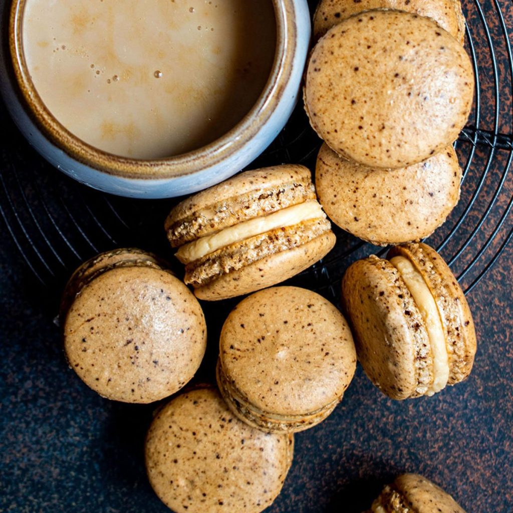 Caramel Macchiato Macarons - Cherry on My Sundae