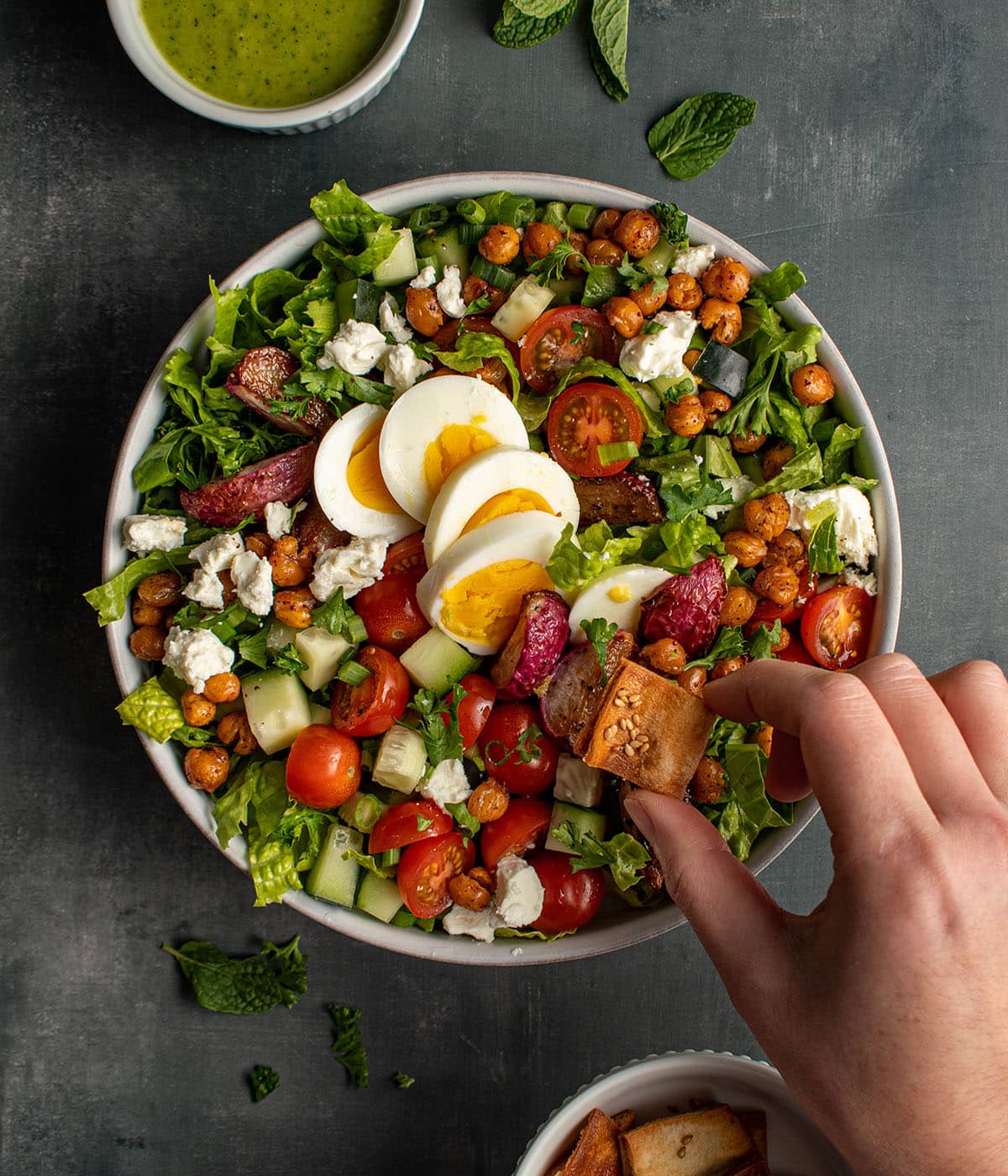 Not Your Everyday Fattoush Salad - Cherry on My Sundae