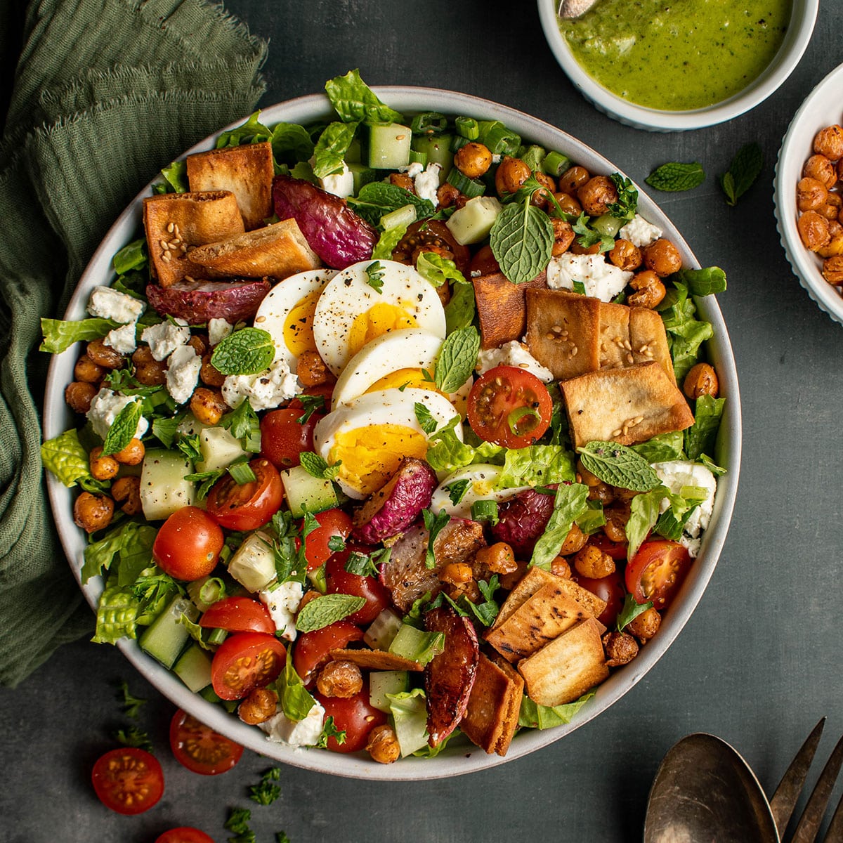 Not Your Everyday Fattoush Salad - Cherry on My Sundae