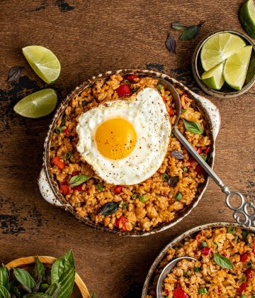 Thai Red Curry Fried Rice - Cherry on My Sundae