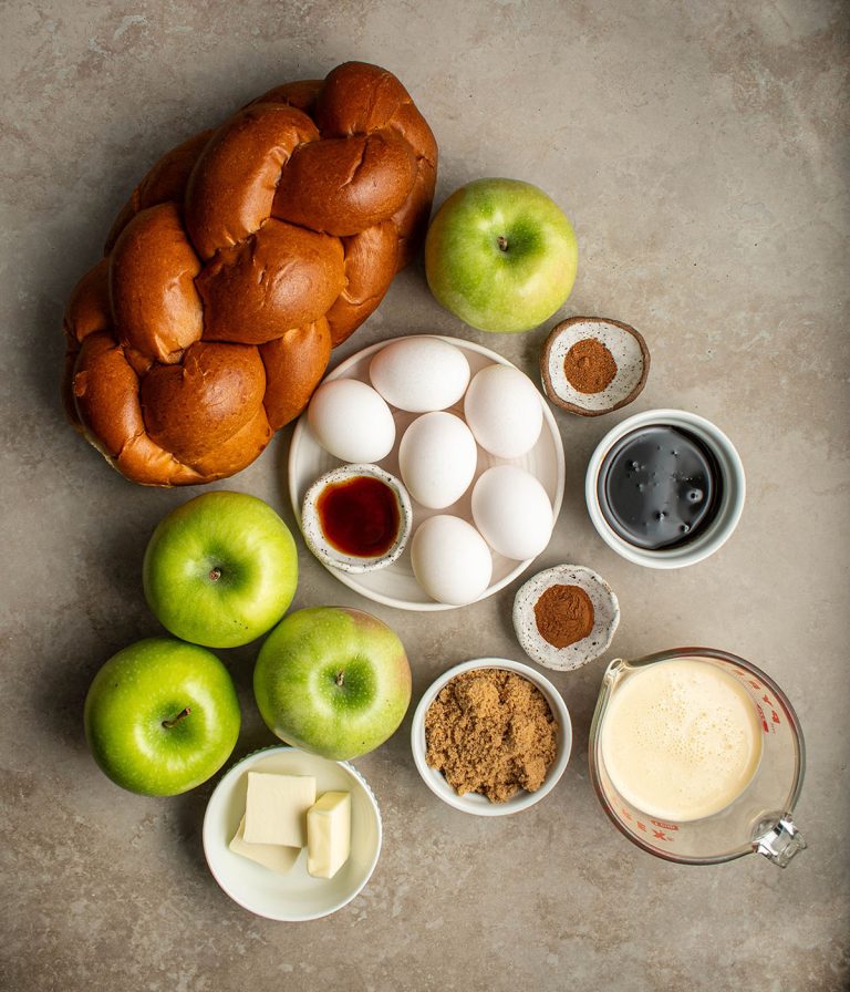 Overnight Eggnog Apple French Toast - Cherry on my Sundae