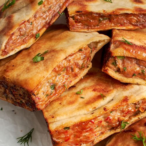 Harissa Chicken Arayes - Cherry on My Sundae