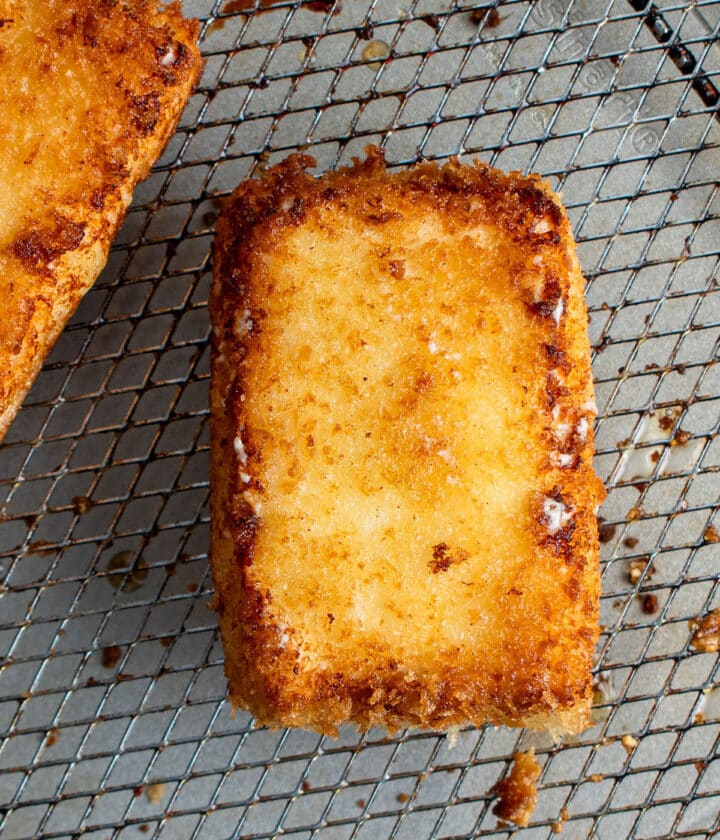 Crispy Fried Feta with Blistered Tomato Relish - Cherry on My Sundae