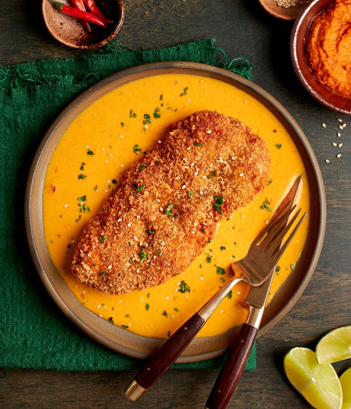Crispy Pork Katsu with Laksa Curry - Cherry on My Sundae