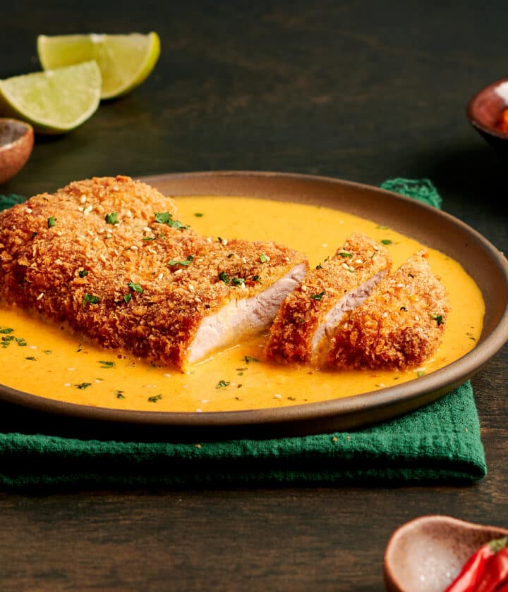 Crispy Pork Katsu with Laksa Curry - Cherry on My Sundae