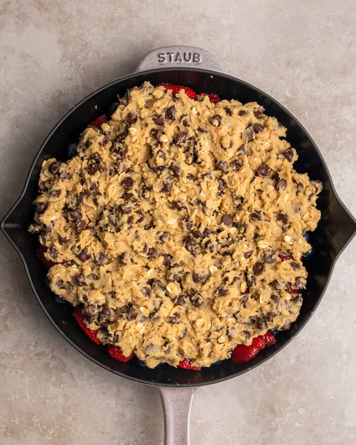 Triple Berry Chocolate Cobbler - Cherry on My Sundae
