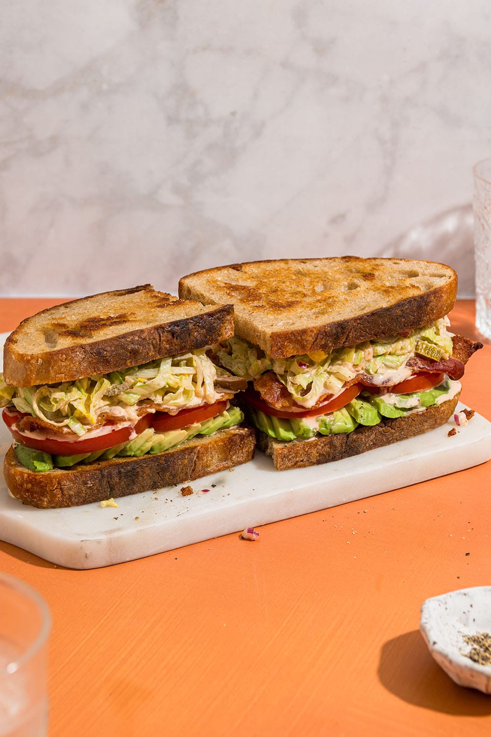 Spicy BLTA Grinder Sandwich - Cherry on My Sundae