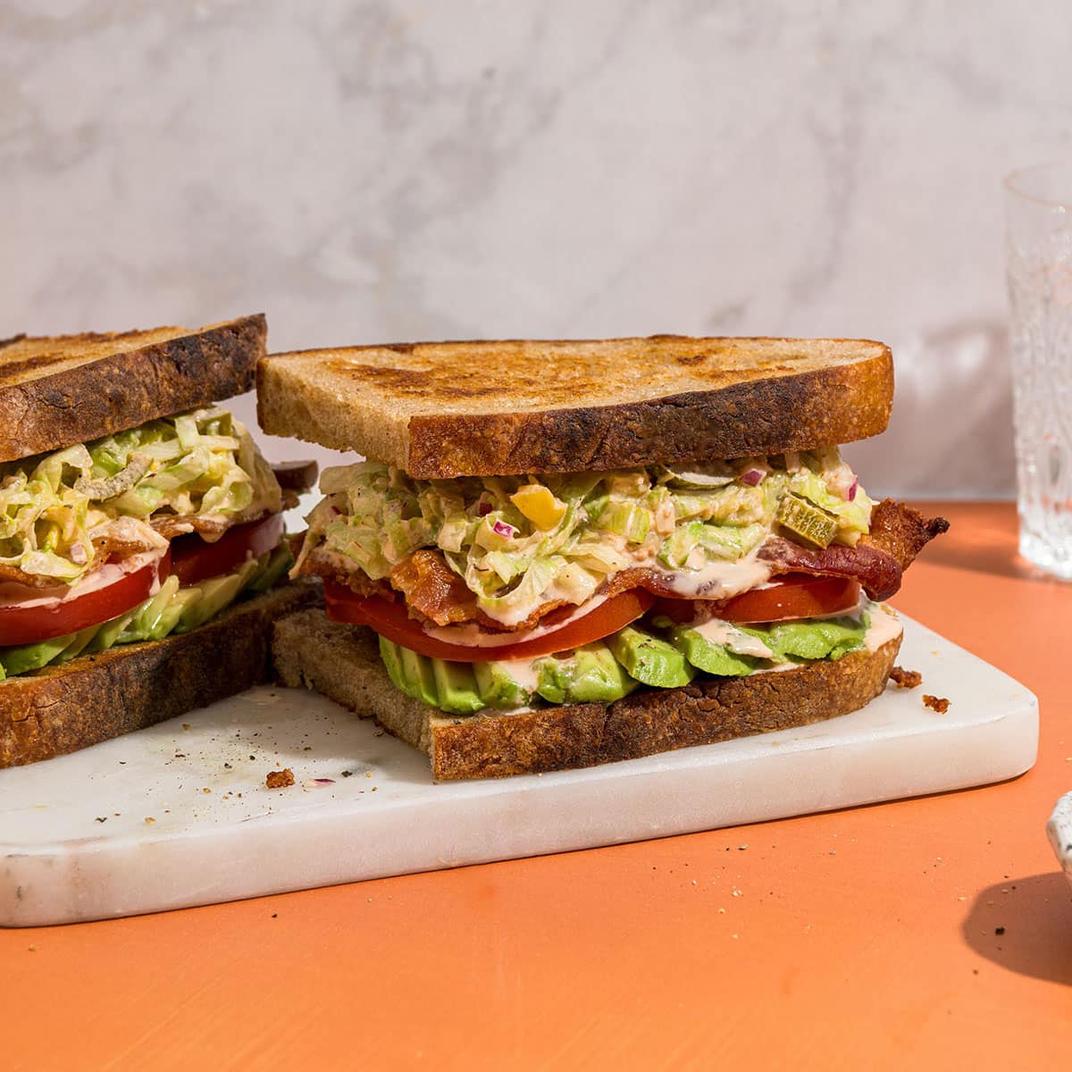 Spicy BLTA Grinder Sandwich - Cherry on My Sundae