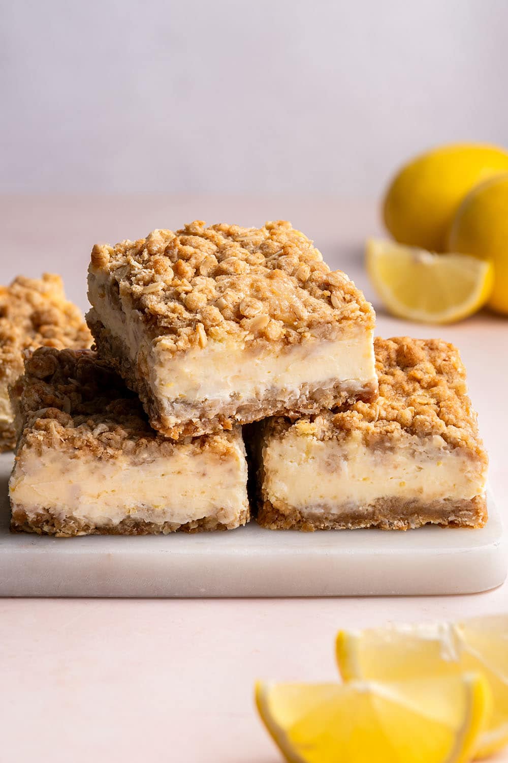 Lemon Cheesecake Crumb Bars - Cherry on My Sundae